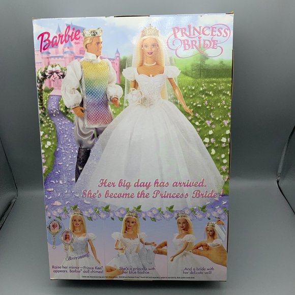 Mattel | Toys | New Barbie Princess Bride Doll 200 Mattel With White ...